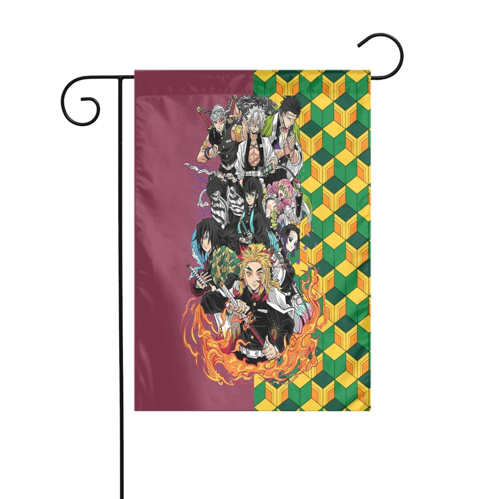 Demon Slayer Garden Flag Double Sided Outside Cartoon Game Yard Outdoor ...
