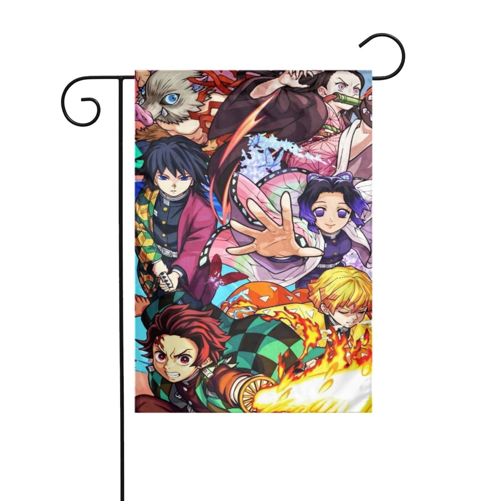 Demon Slayer Garden Flag Double Sided Outside Cartoon Game Yard Outdoor ...