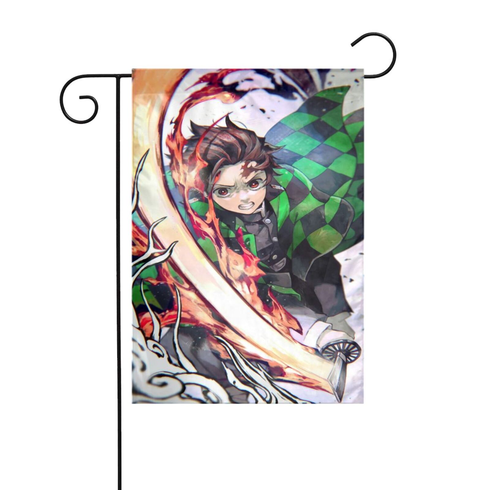 Demon Slayer Garden Flag Double Sided Outside Cartoon Game Yard Outdoor ...