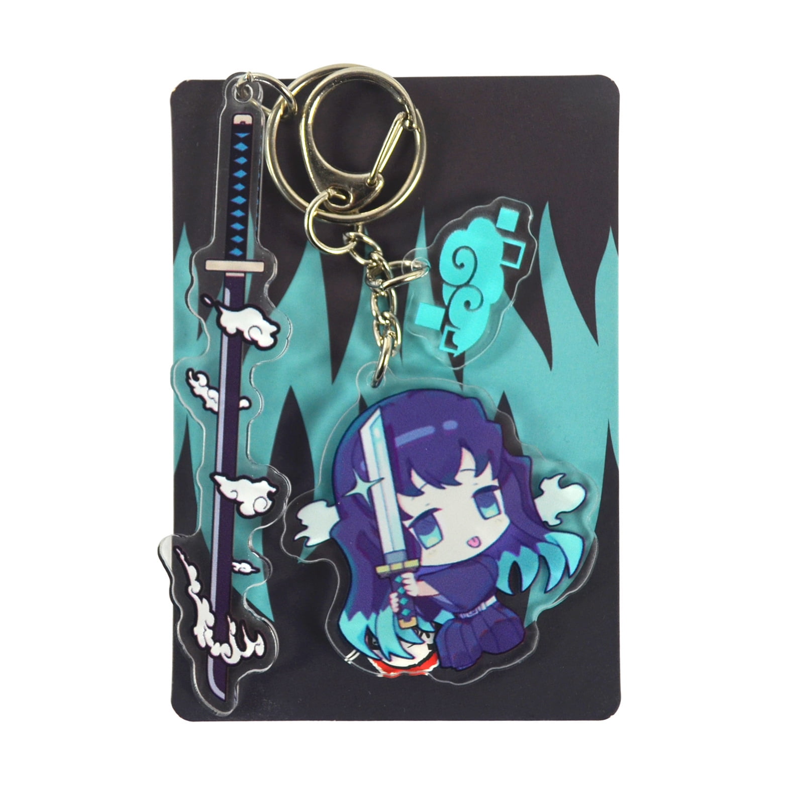 Demon Slayer Ghost Keychain Acrylic Animation Peripheral Secondary ...