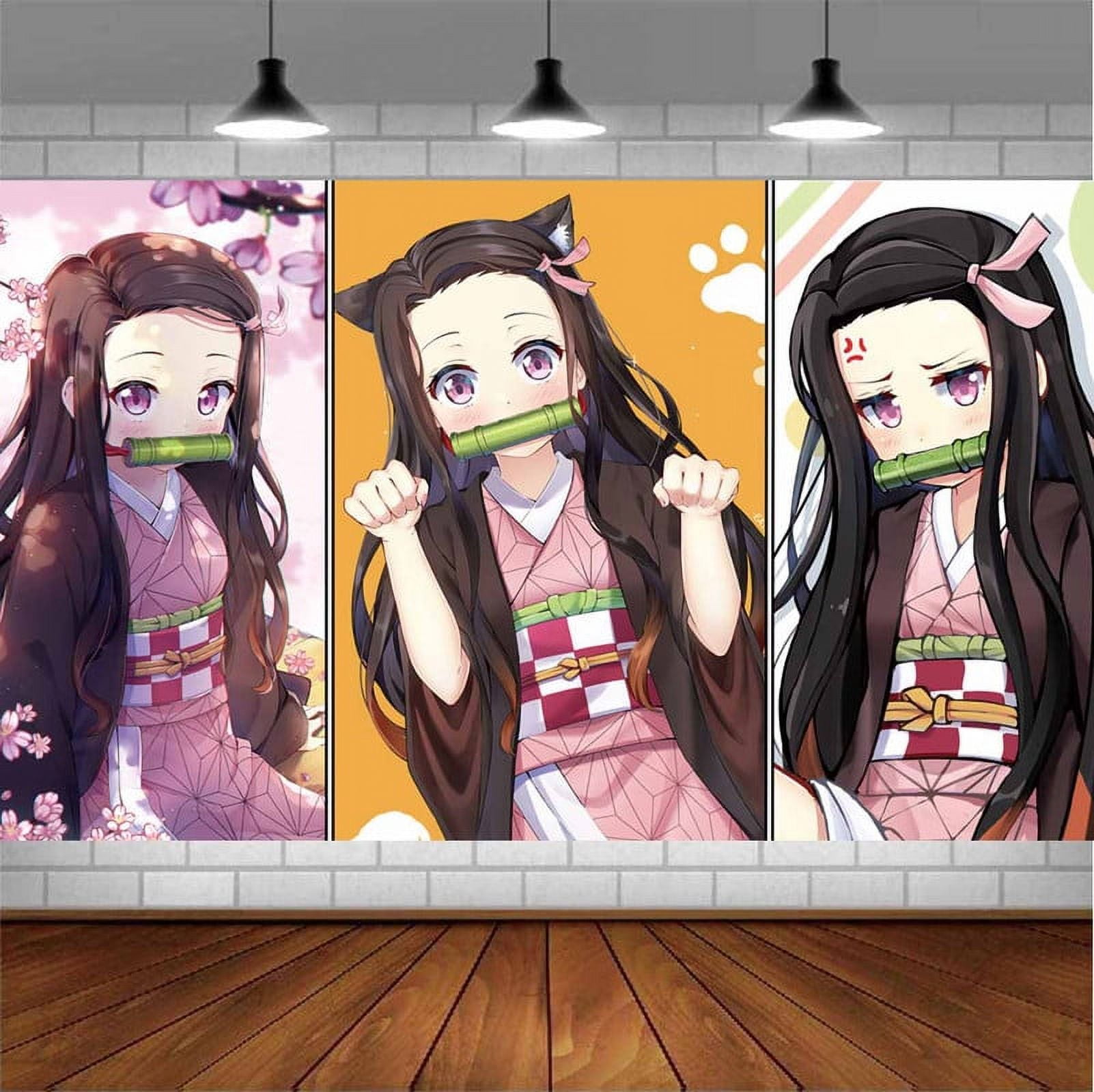 Demon Slayer Girl Nezuko Background Wall Decor Taspestry Post Banner ...