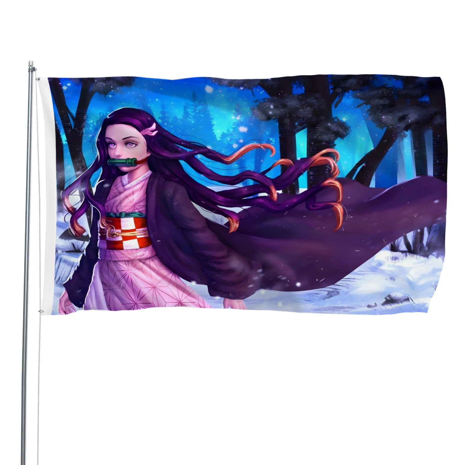 Demon Slayer Girl Nezuko-themed Printed Flag Perfect gift for fans ...