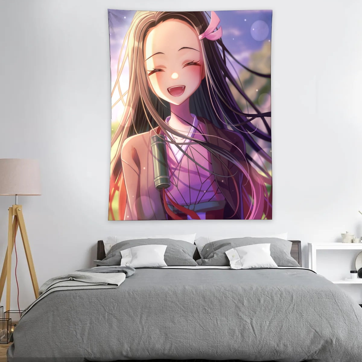 Demon Slayer Girl Tapestry Gift Wall Hanging Backdrop for Room Bedroom ...