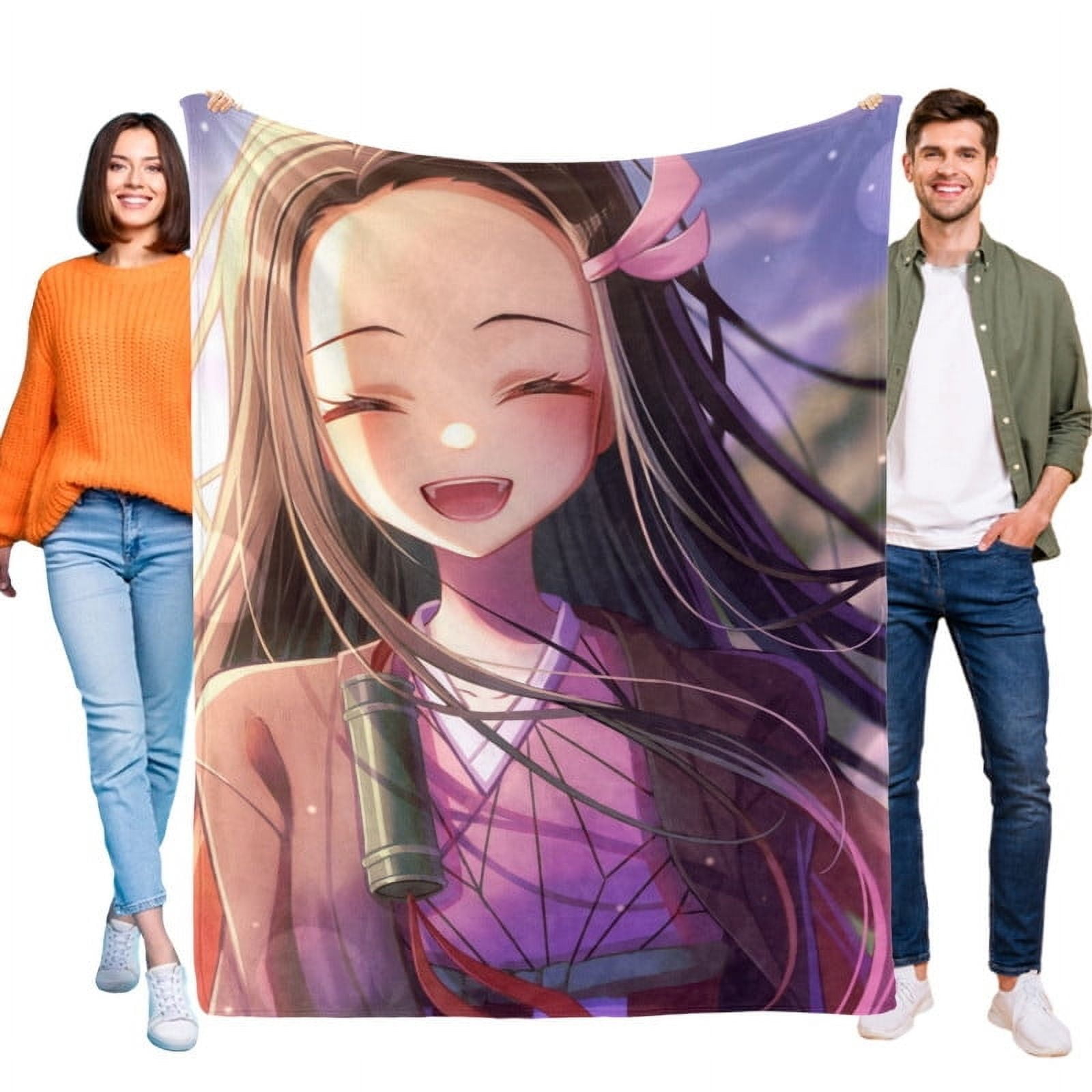 Demon Slayer Girl Throw Blanket Gifts for Fans Girls And Boys Women And ...