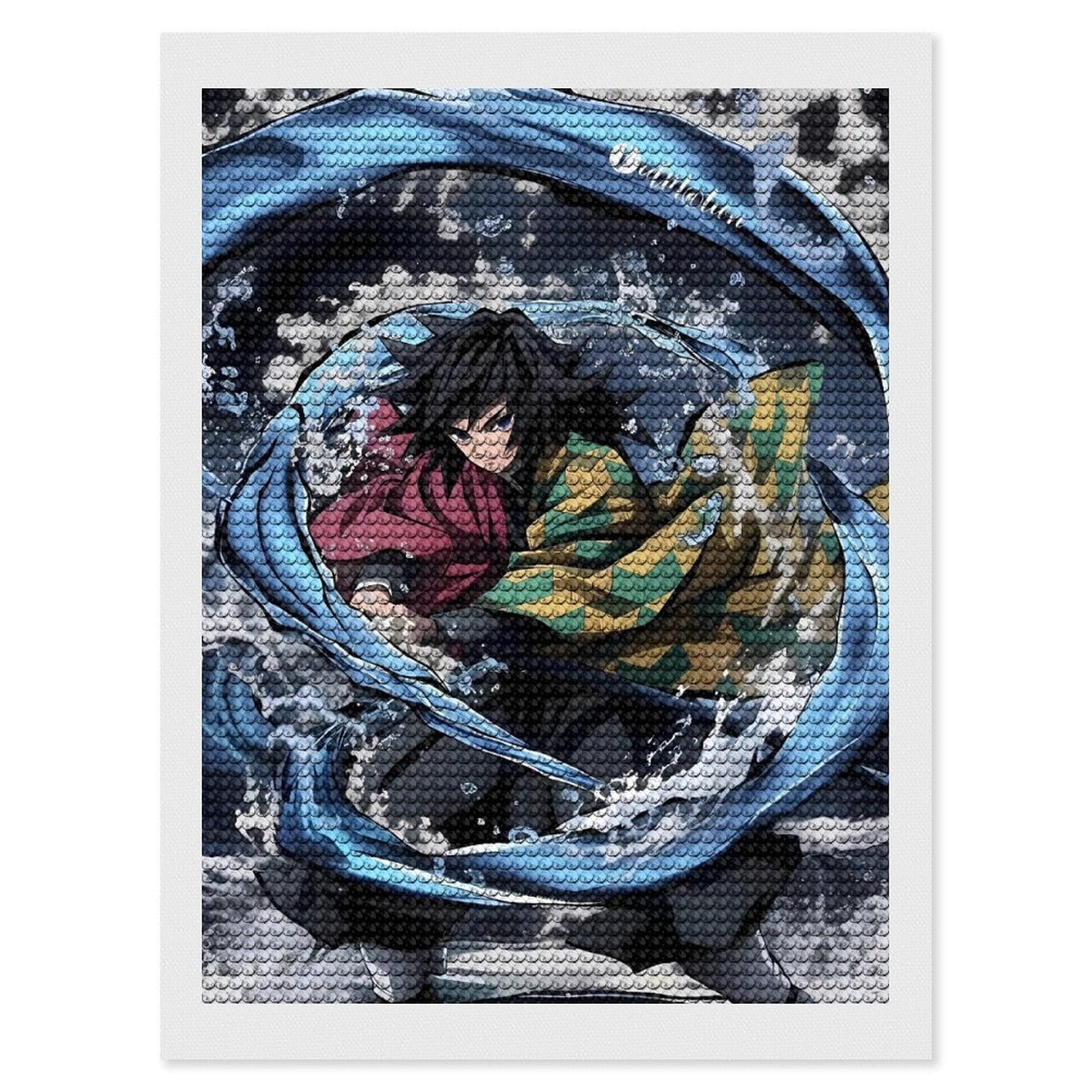 Demon Slayer Giyu Tomioka Diamond Art Kits for Adults 5D Diamond Art ...