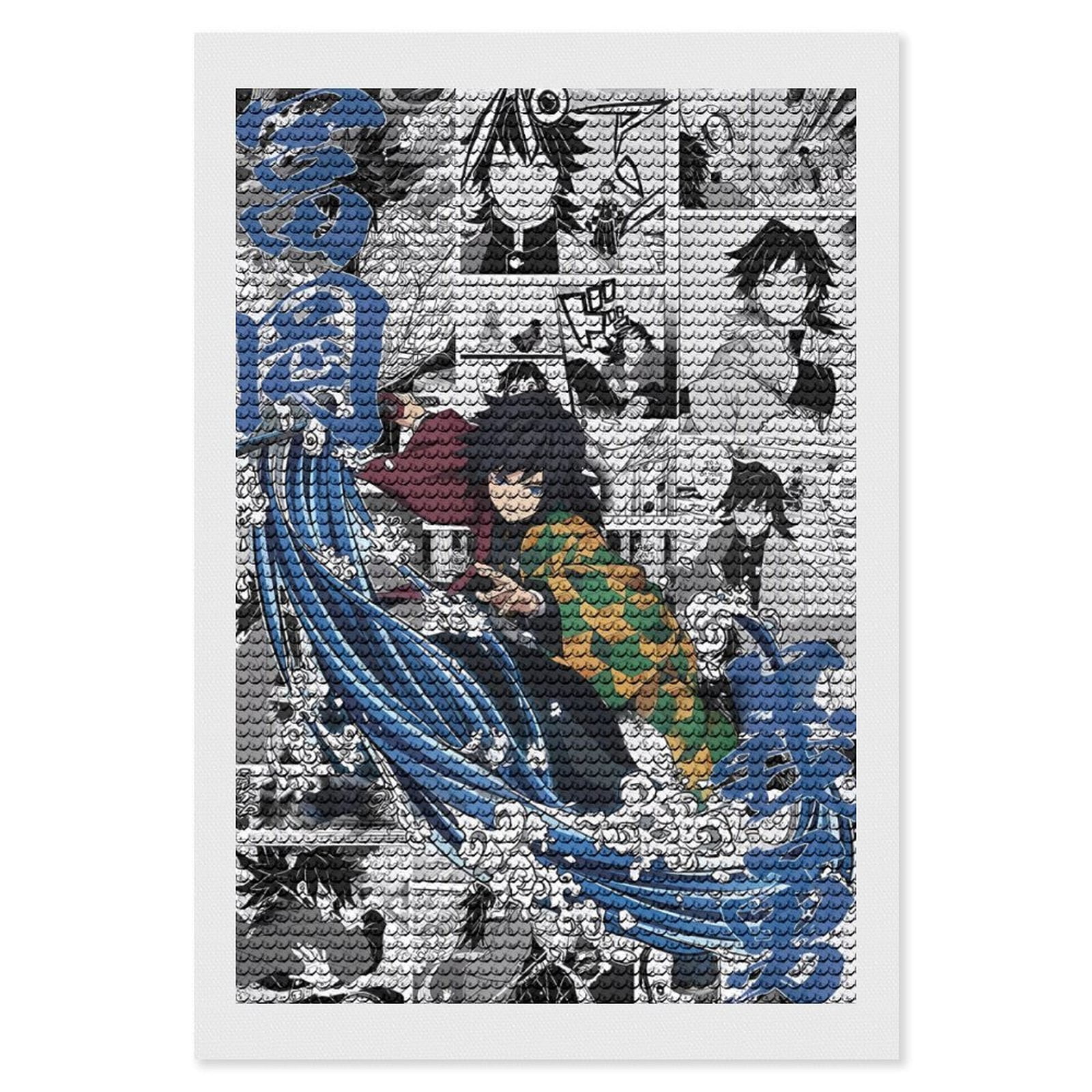 Demon Slayer Giyu Tomioka Diamond Art Kits for Adults 5D Diamond Art ...
