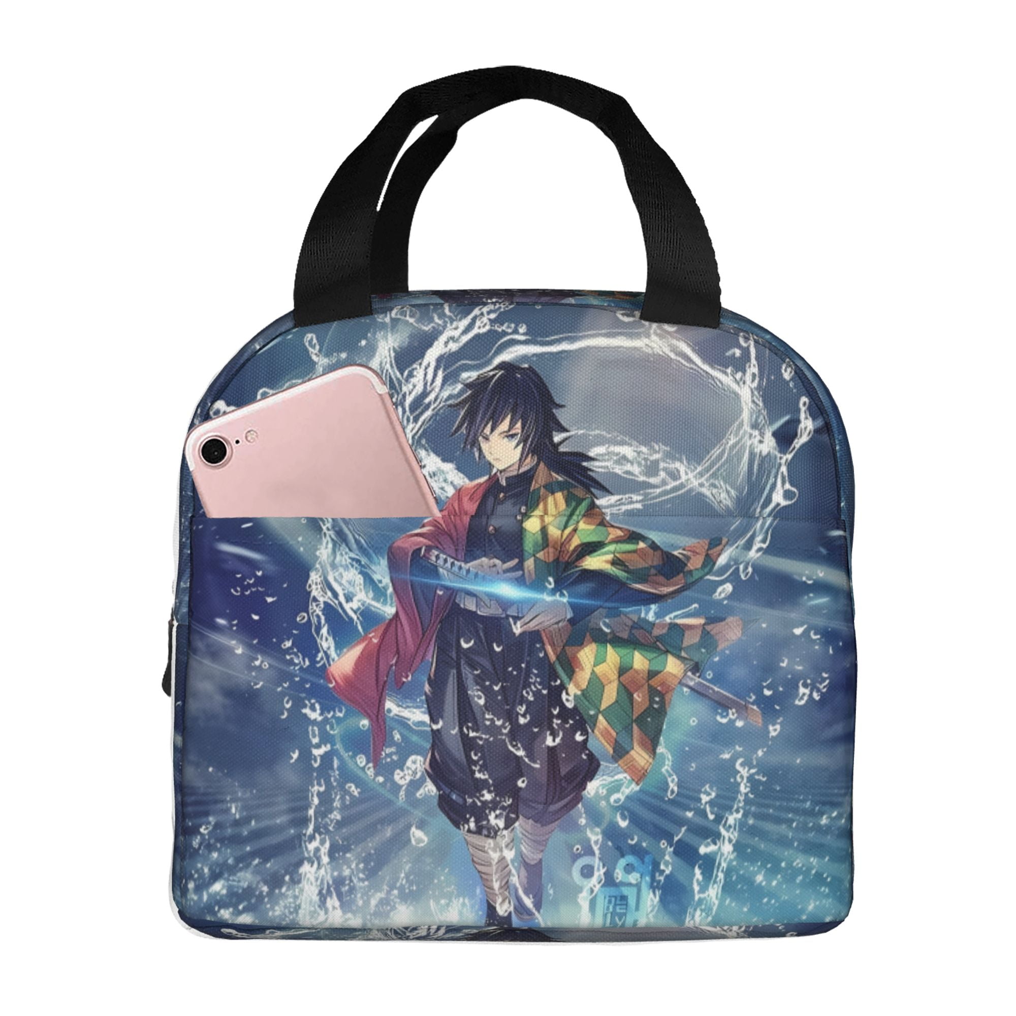 Demon Slayer Giyu Tomioka Lunch Bag Tote Bag Insulated Lunch Box Picnic ...