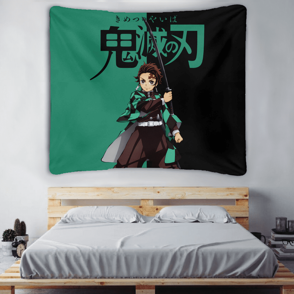 Demon Slayer Hanging Background Up-To-Date Soft Cartoons Paint Backdrop ...