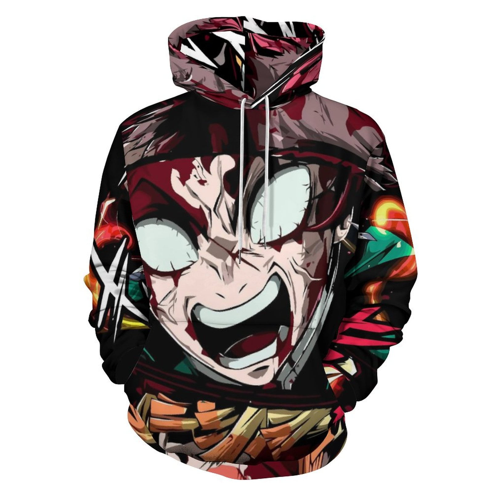 Demon Slayer Hoodie,Unisex 3D Printing Long Sleeve Pullover Hooded ...