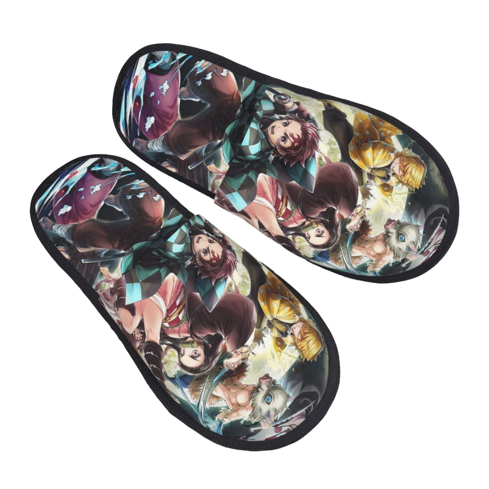Demon Slayer House Slippers Slip-On Indoor Memory Foam House Shoes ...