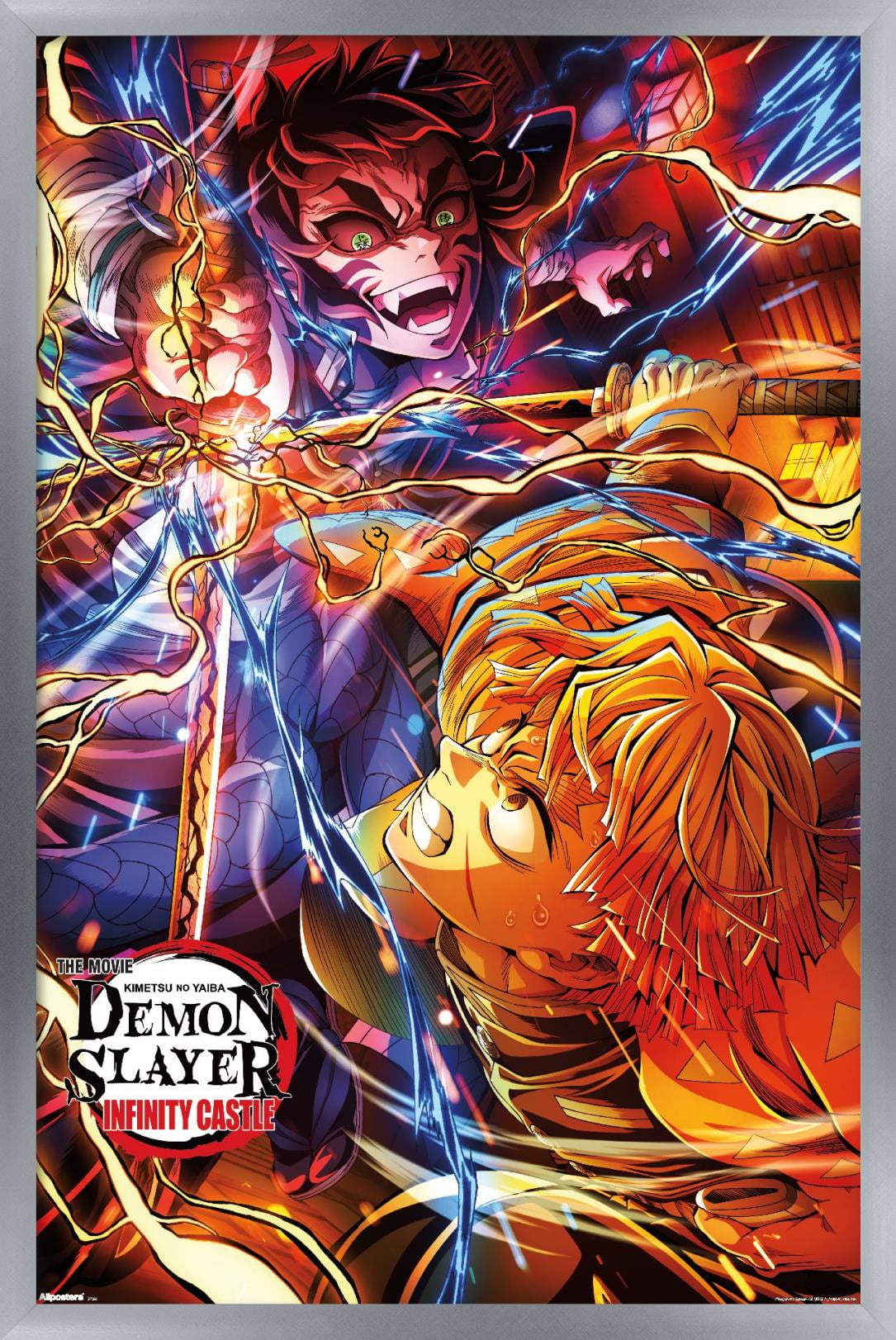 Demon Slayer: Infinity Castle (2025) - Zenitsu & Kaigaku Key Art Wall ...