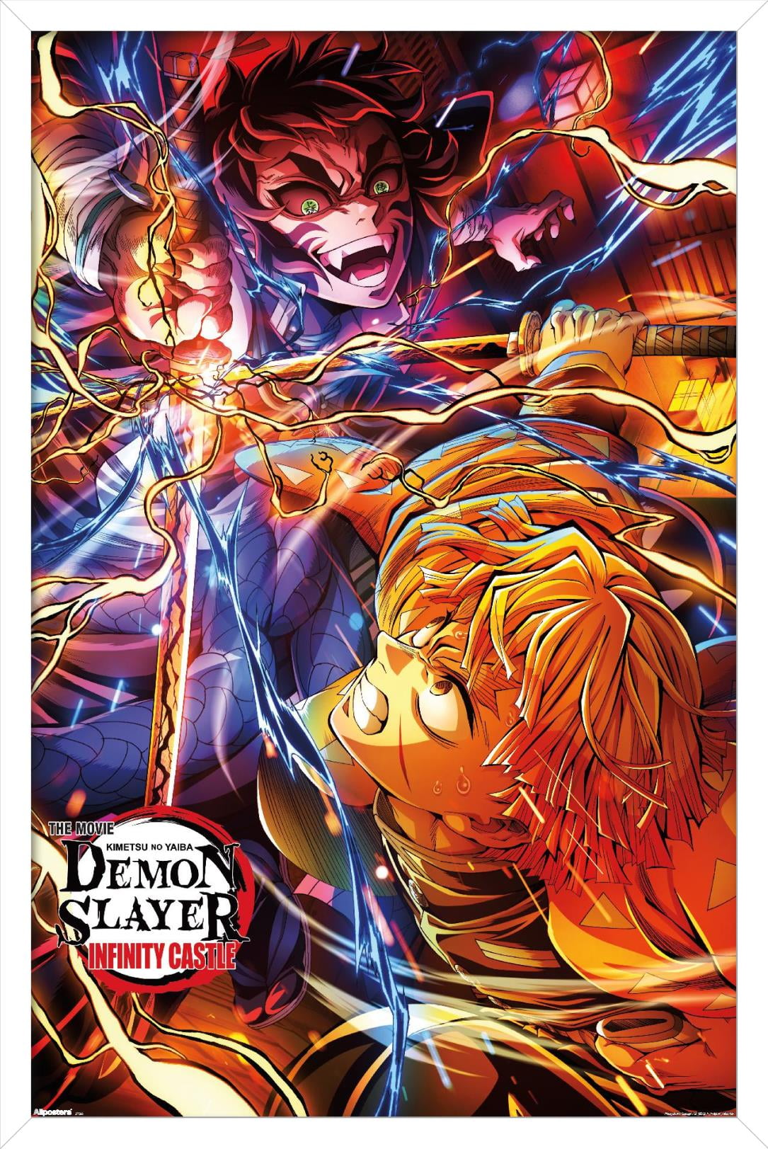 Demon Slayer: Infinity Castle (2025) - Zenitsu & Kaigaku Key Art Wall ...