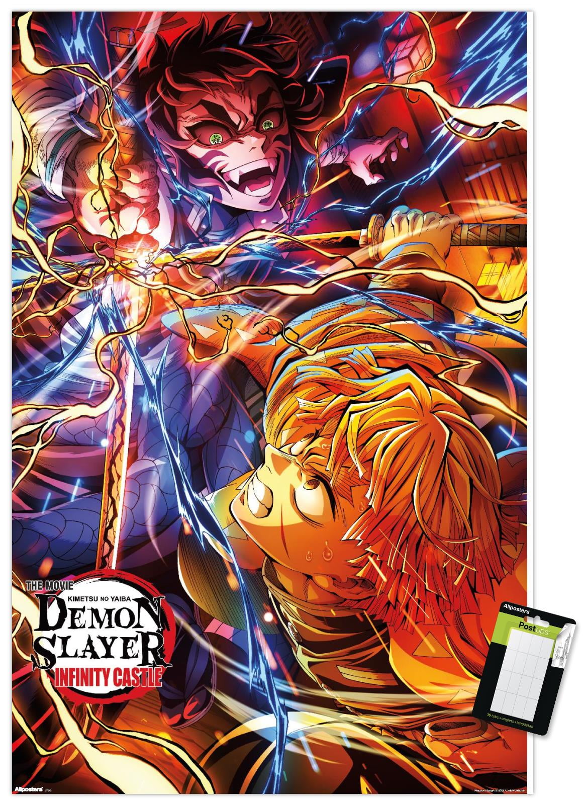 Demon Slayer: Infinity Castle (2025) - Zenitsu & Kaigaku Key Art Wall ...