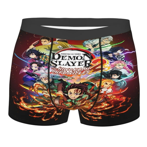 Demon Slayer Infinity Castle Breathable Men's Boxer Briefs Underwear ...