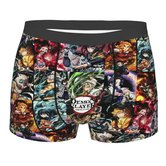 Demon Slayer Infinity Castle Breathable Men's Boxer Briefs Underwear ...