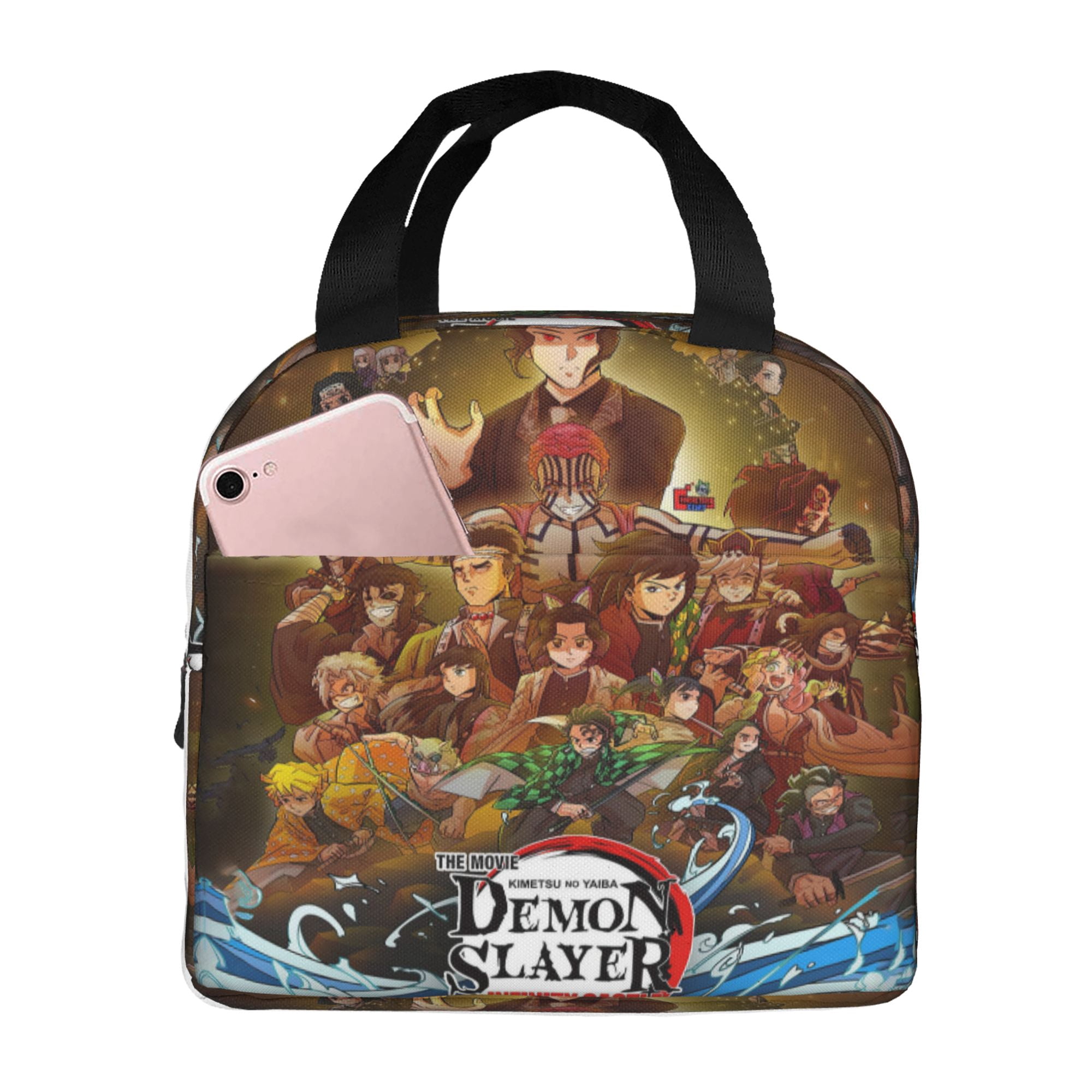 Demon Slayer Infinity Castle Lunch Bag Portable Tote Bag Insulated ...