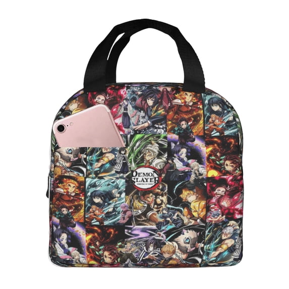 Demon Slayer Infinity Castle Lunch Bag Portable Tote Bag Insulated ...