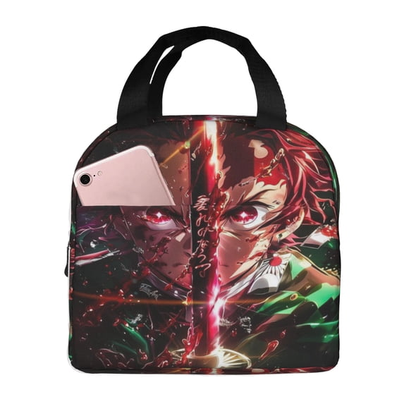 Demon Slayer Infinity Castle Lunch Bag Portable Tote Bag Insulated ...