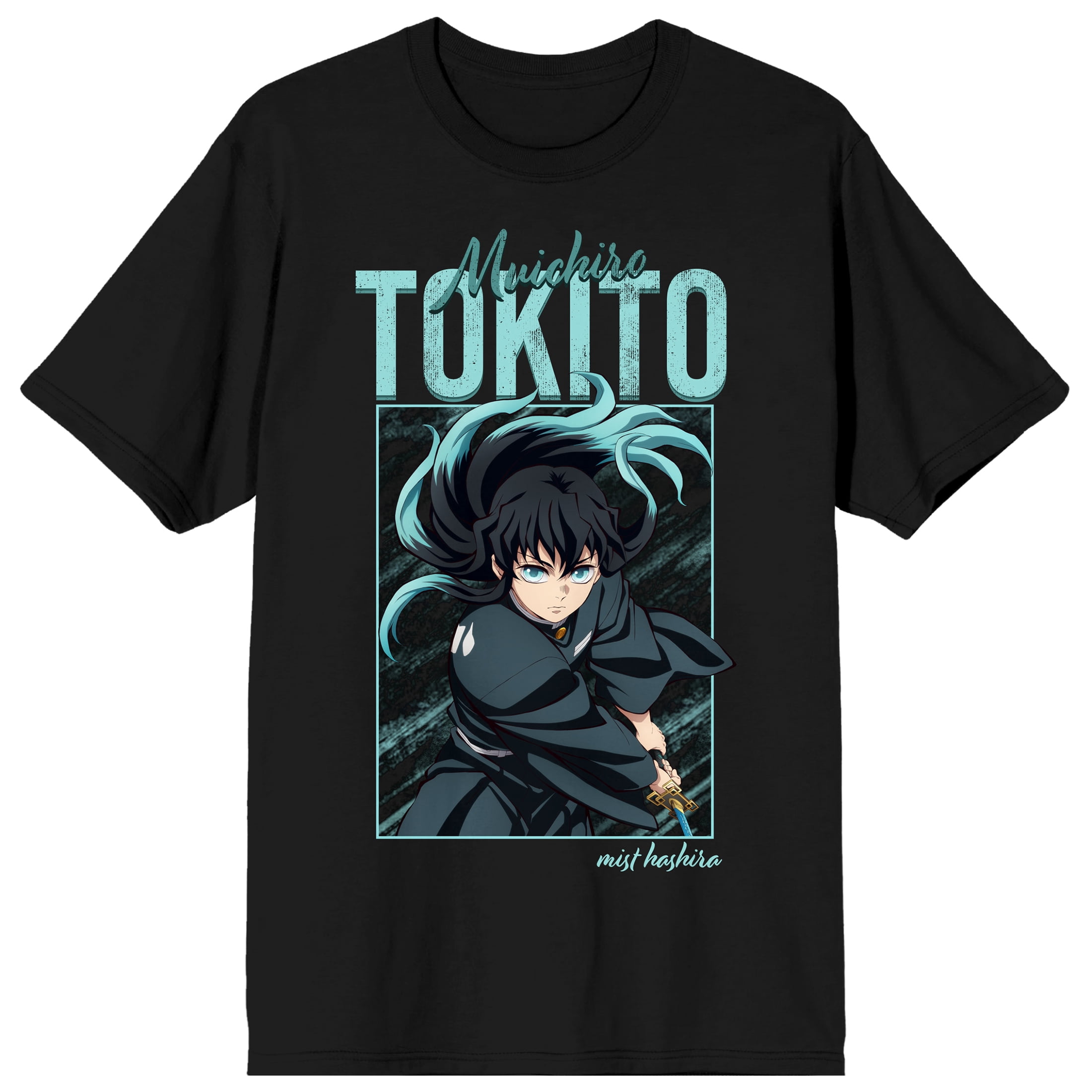 Demon Slayer Infinity Castle Muchichiro Tokito Adult Black Crew Neck ...