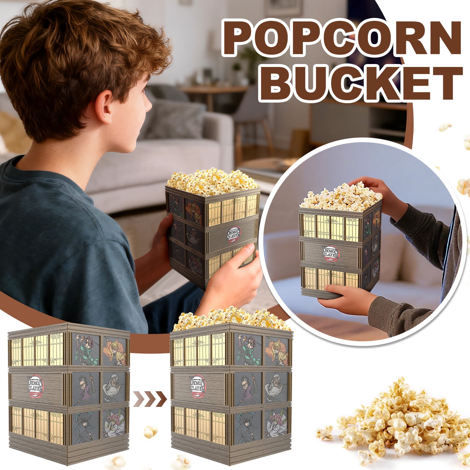 Demon Slayer Infinity Castle Popcorn Bucket Tin AMC Exclusive - Walmart.com