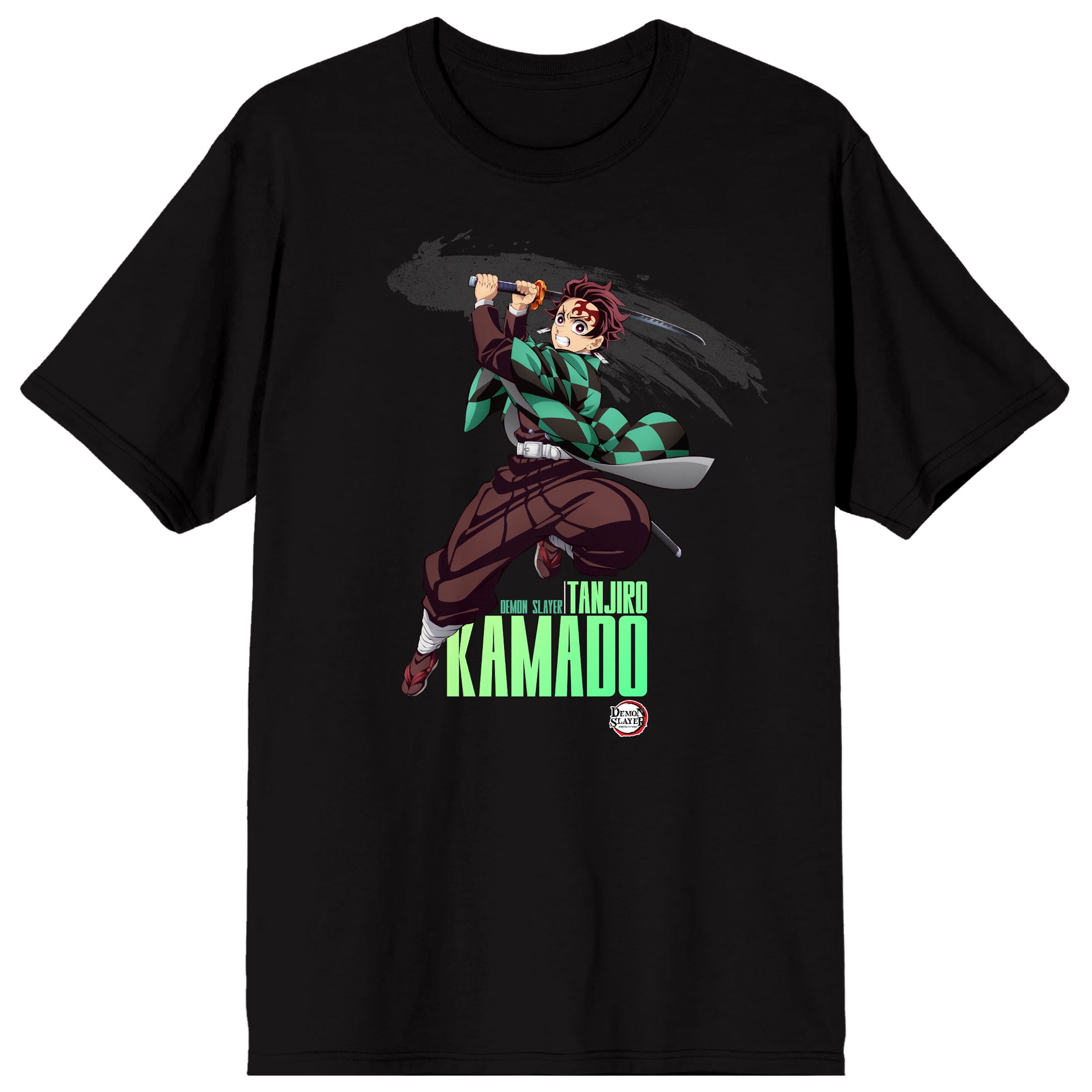 Demon Slayer: Infinity Castle Tanjiro Striking Pose Men's Black Short ...