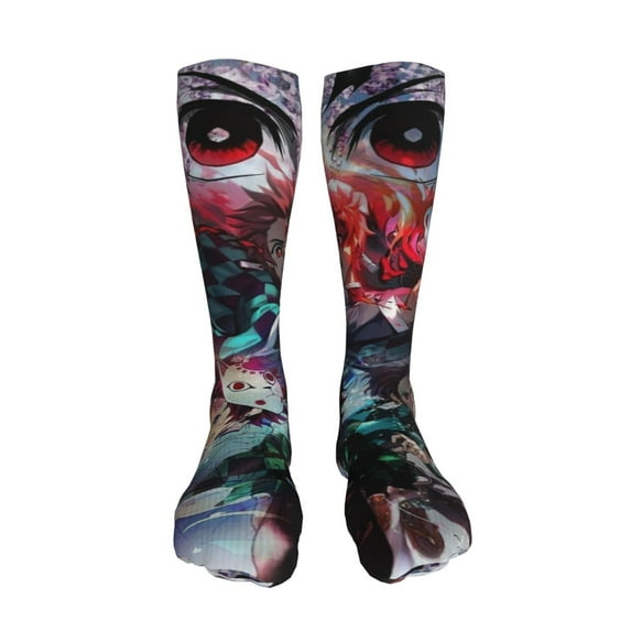 Demon Slayer Infinity Castle Unisex Long Knee Thigh Compression Crew ...