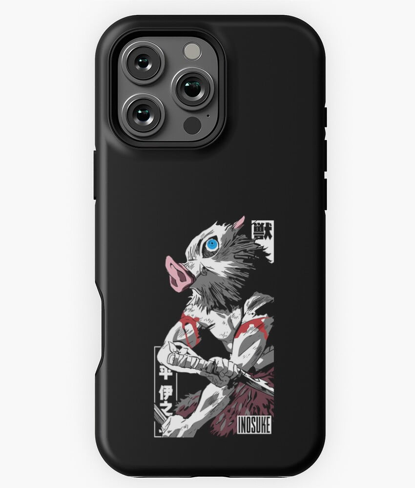 Demon Slayer Inosuke Anime Fan Art Phone Case for iPhone 16 15 14 13 12 ...