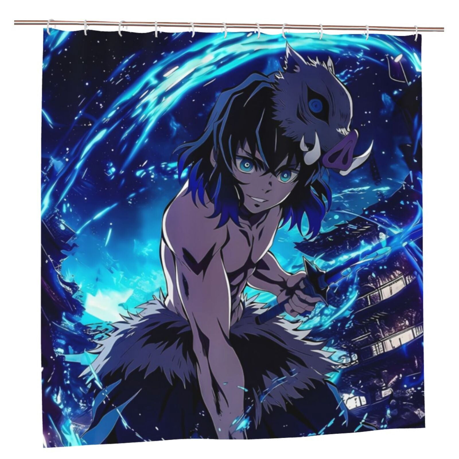 Demon Slayer Inosuke Hashibira Bathroom Shower Curtain,Bath Curtains ...
