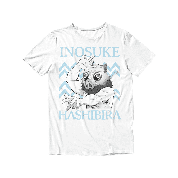 Demon Slayer Inosuke Hashibira Chevron Graphic Adult Women’s T-Shirt ...