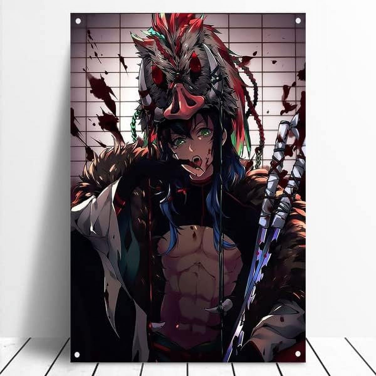 Demon Slayer Inosuke Hashibira Cool Manga Anime Tin Sign Anime Poster ...