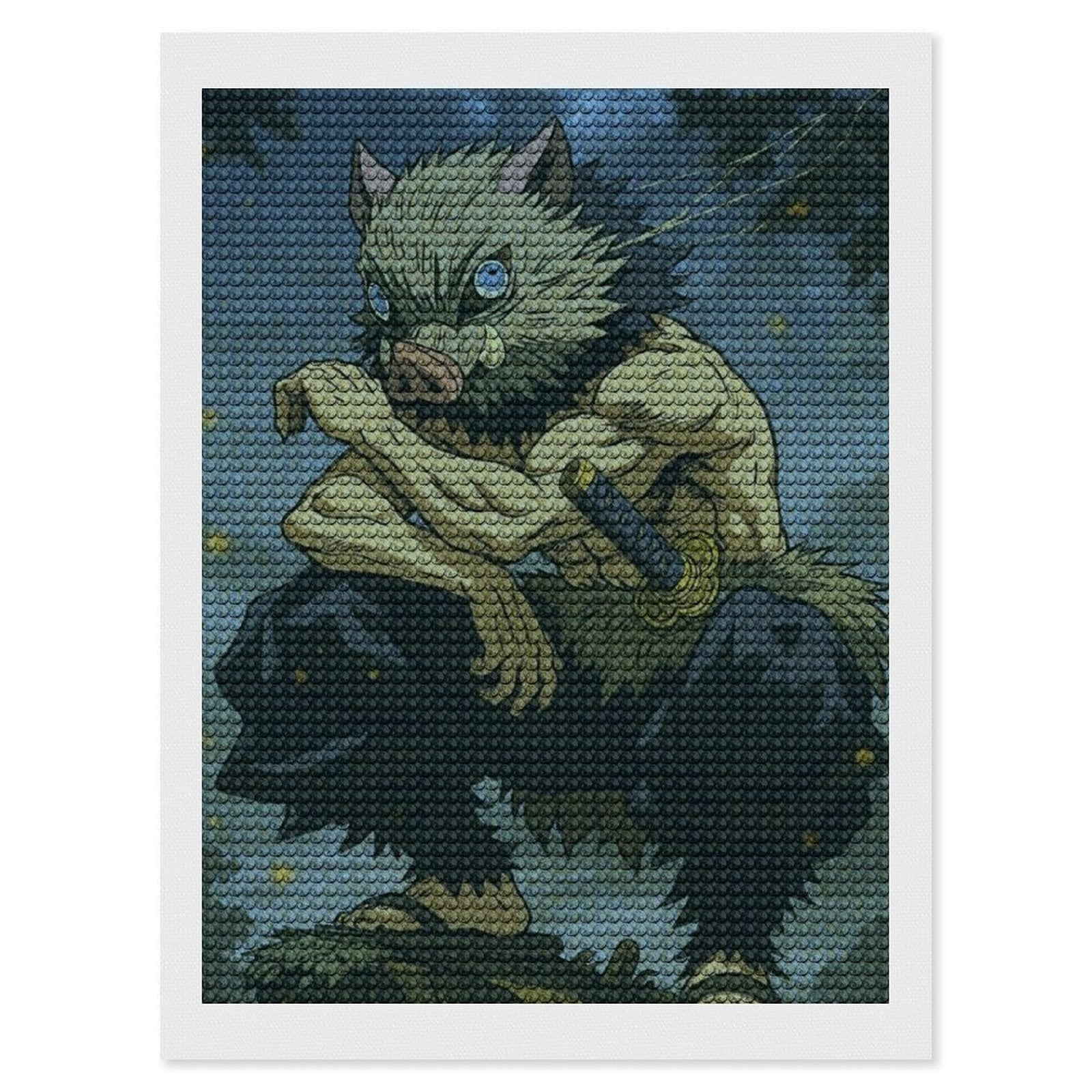 Demon Slayer Inosuke Hashibira Diamond Art Kits for Adults 5D Diamond ...