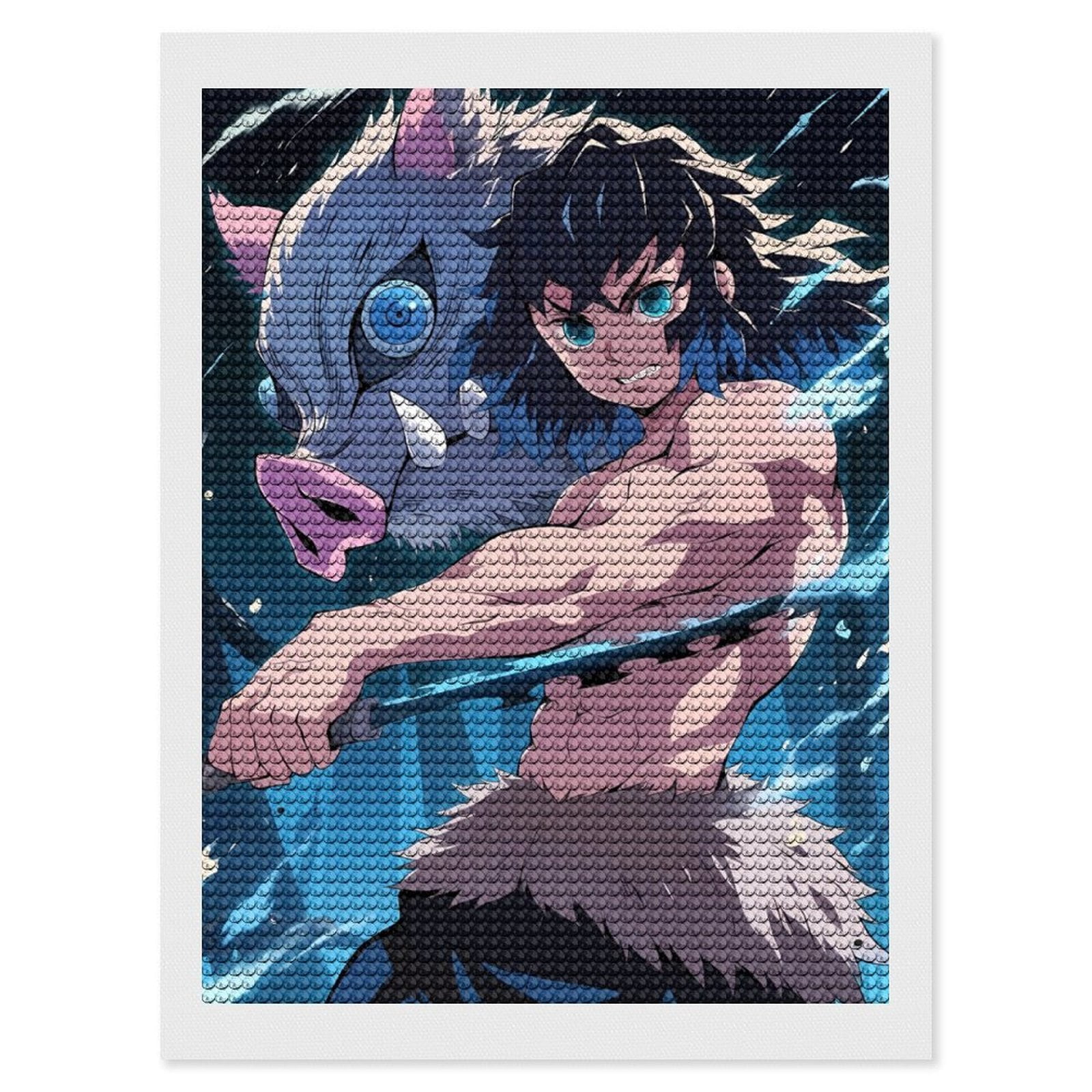 Demon Slayer Inosuke Hashibira Diamond Art Kits for Adults 5D Diamond ...