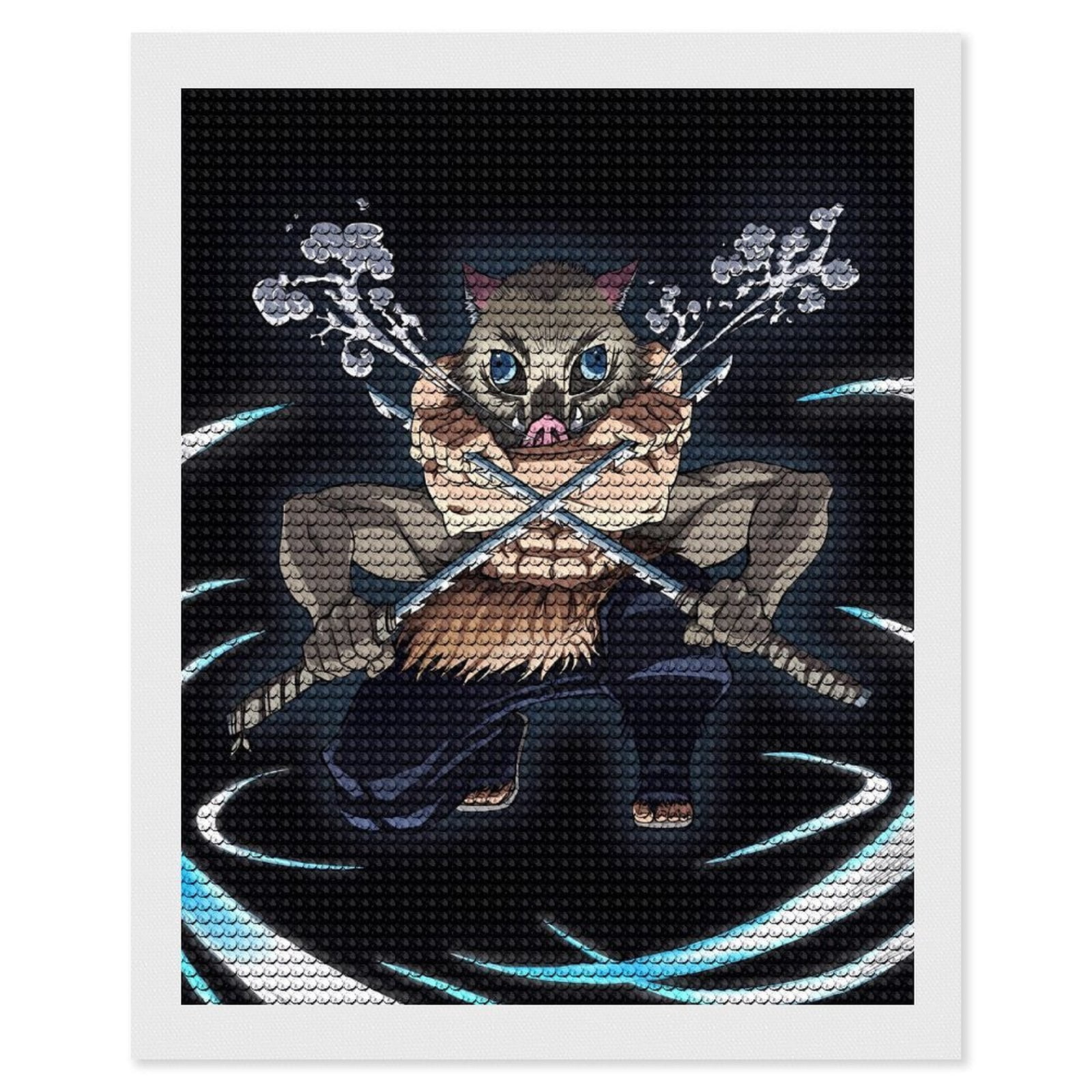 Demon Slayer Inosuke Hashibira Diamond Art Kits for Adults 5D Diamond ...