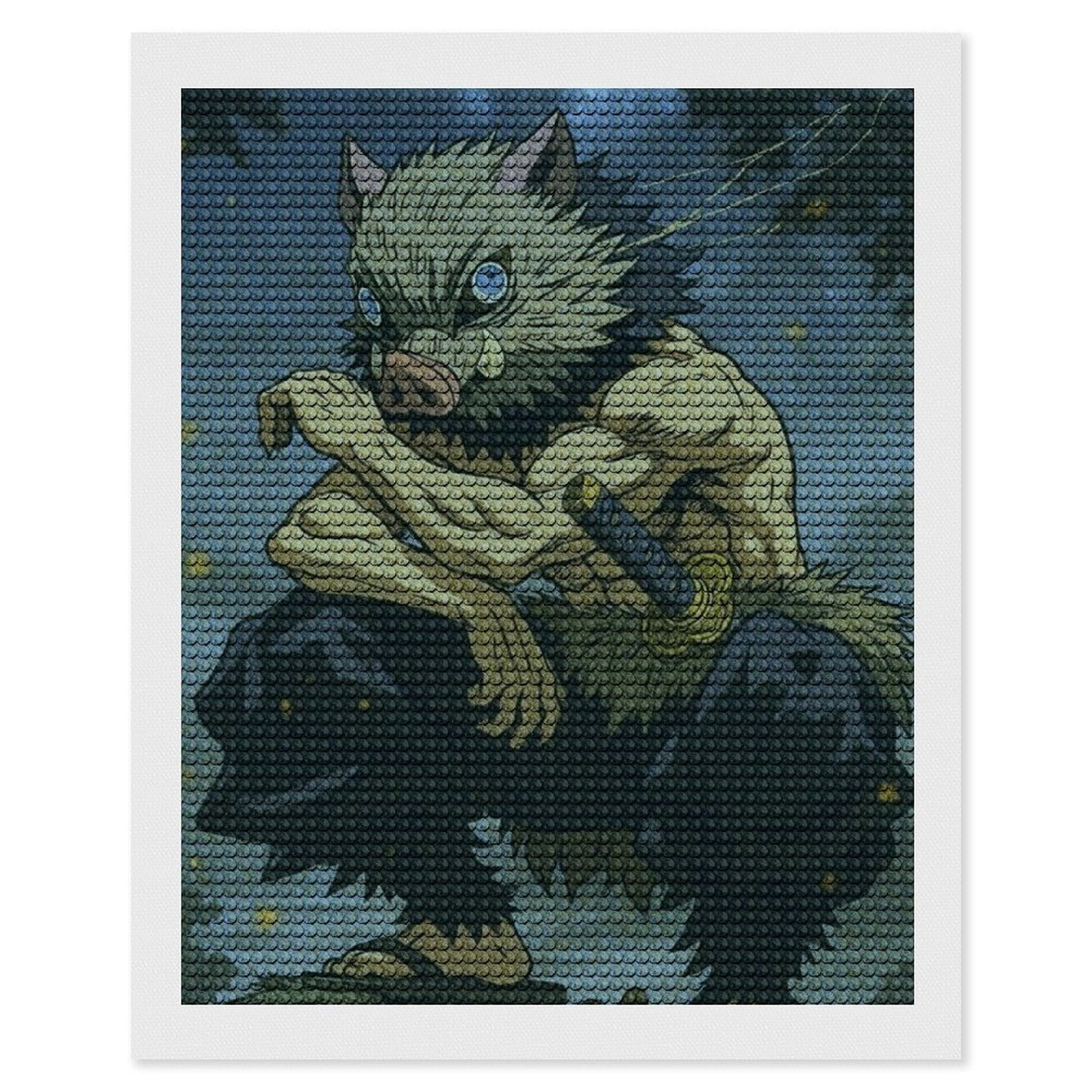 Demon Slayer Inosuke Hashibira Diamond Art Kits for Adults 5D Diamond ...