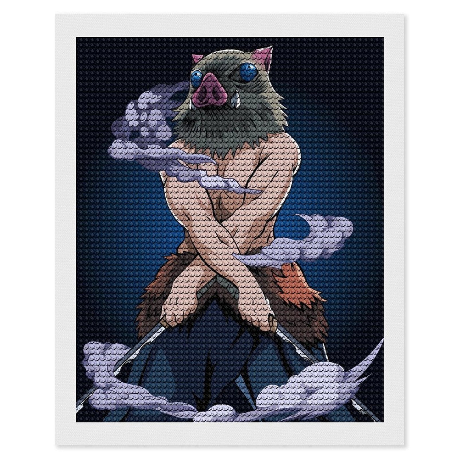 Demon Slayer Inosuke Hashibira Diamond Art Kits for Adults 5D Diamond ...