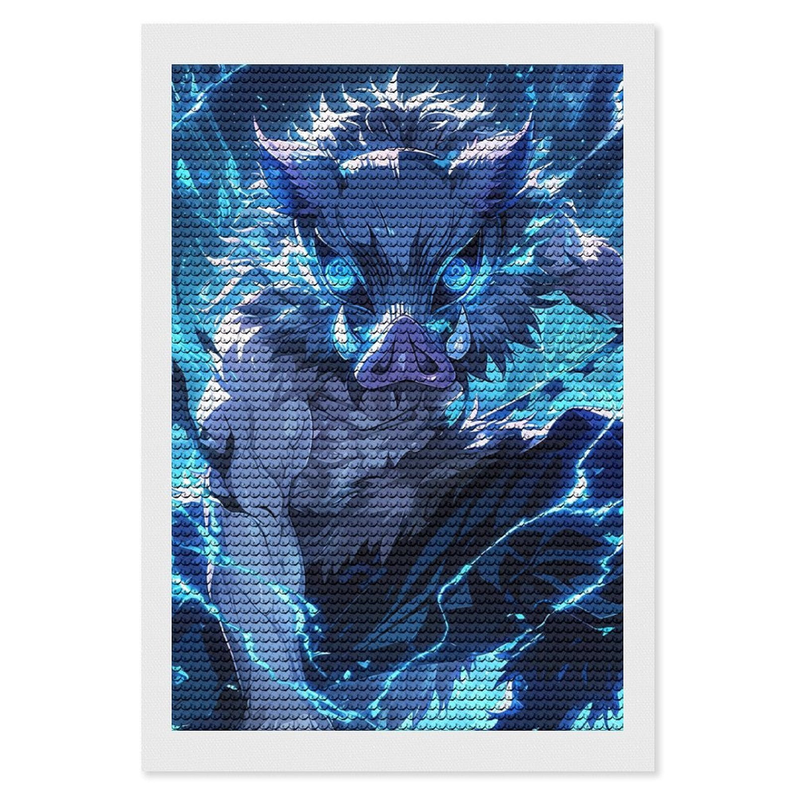 Demon Slayer Inosuke Hashibira Diamond Art Kits for Adults 5D Diamond ...