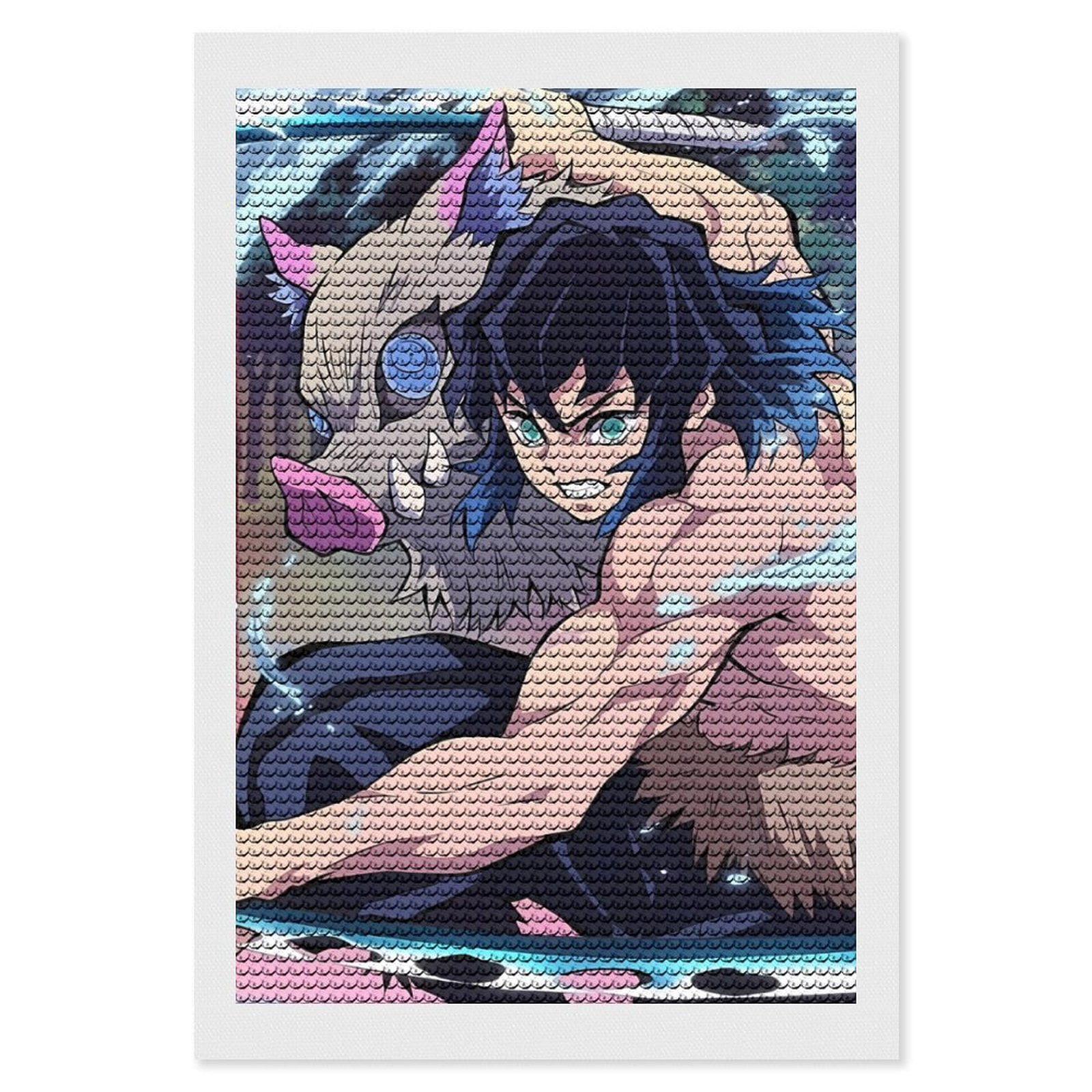 Demon Slayer Inosuke Hashibira Diamond Art Kits for Adults 5D Diamond ...