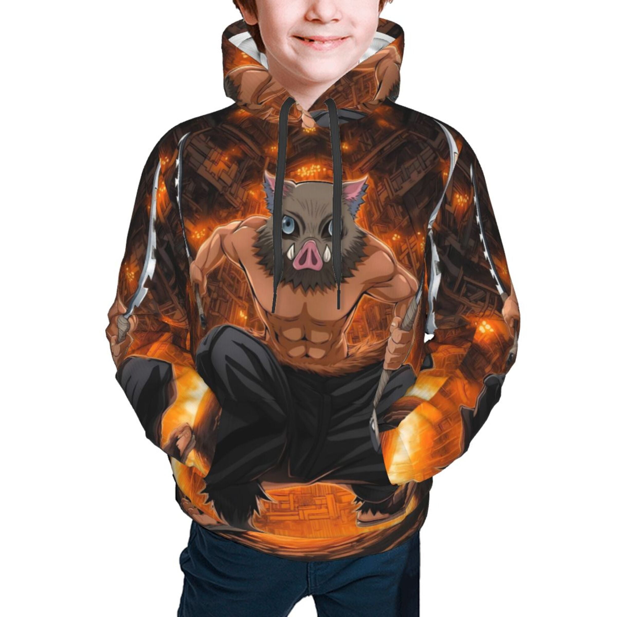 Demon Slayer Inosuke Hashibira Kids' Hoodie 3d Print Sweatshirt Soft ...