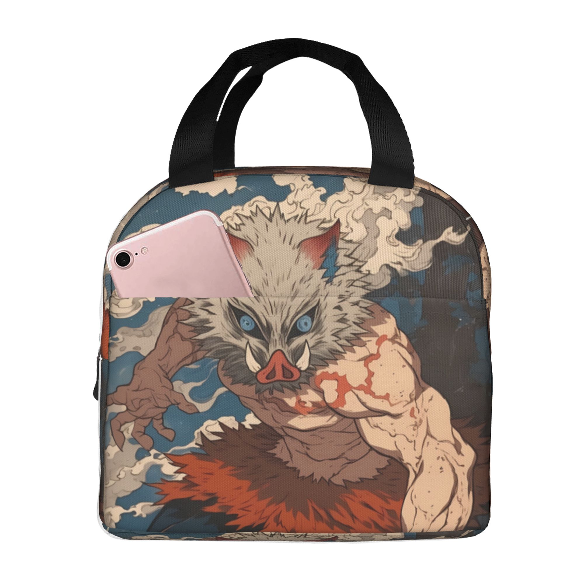 Demon Slayer Inosuke Hashibira Lunch Bag Tote Bag Insulated Lunch Box ...