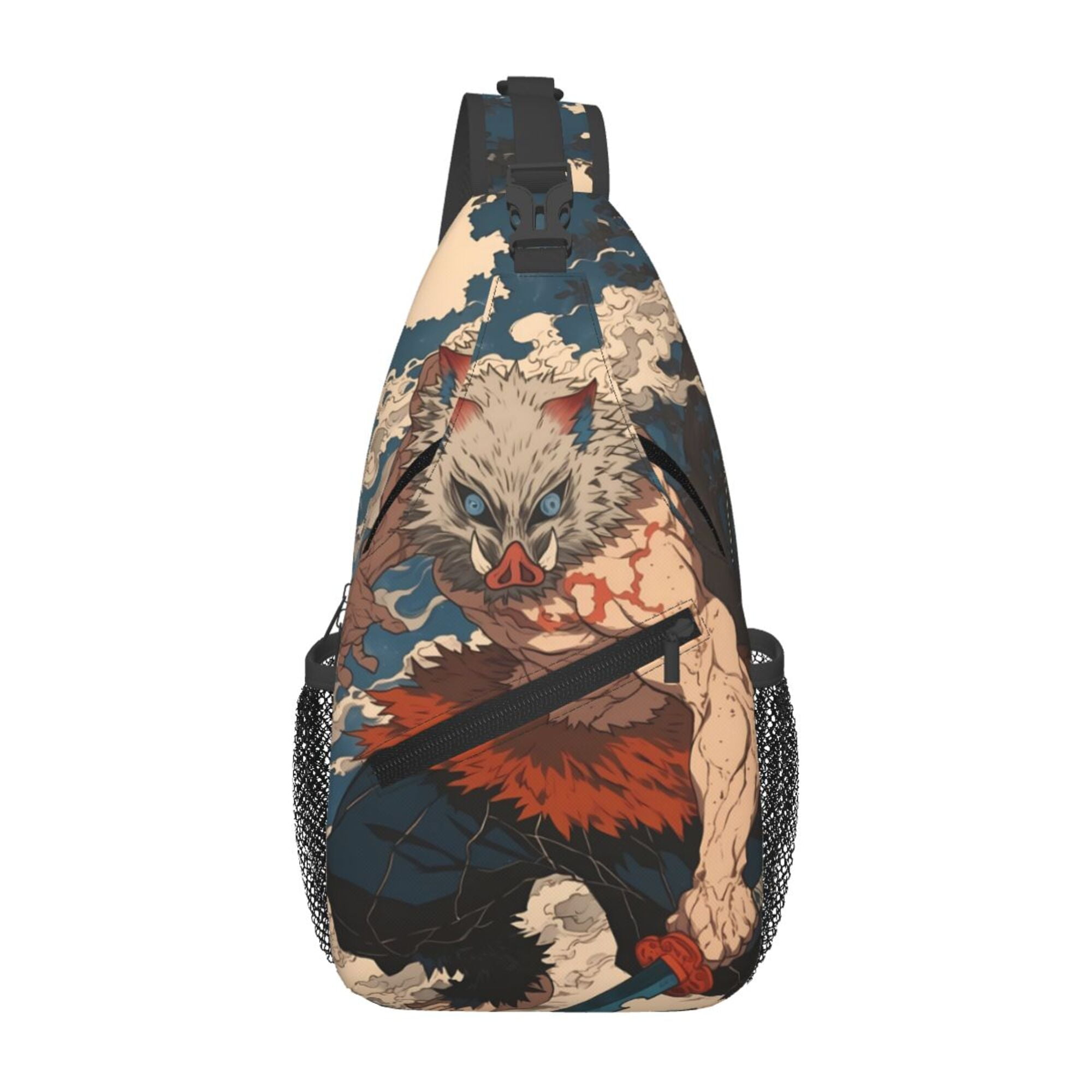 Demon Slayer Inosuke Hashibira Sling Bag Crossbody Sling Backpack Chest ...