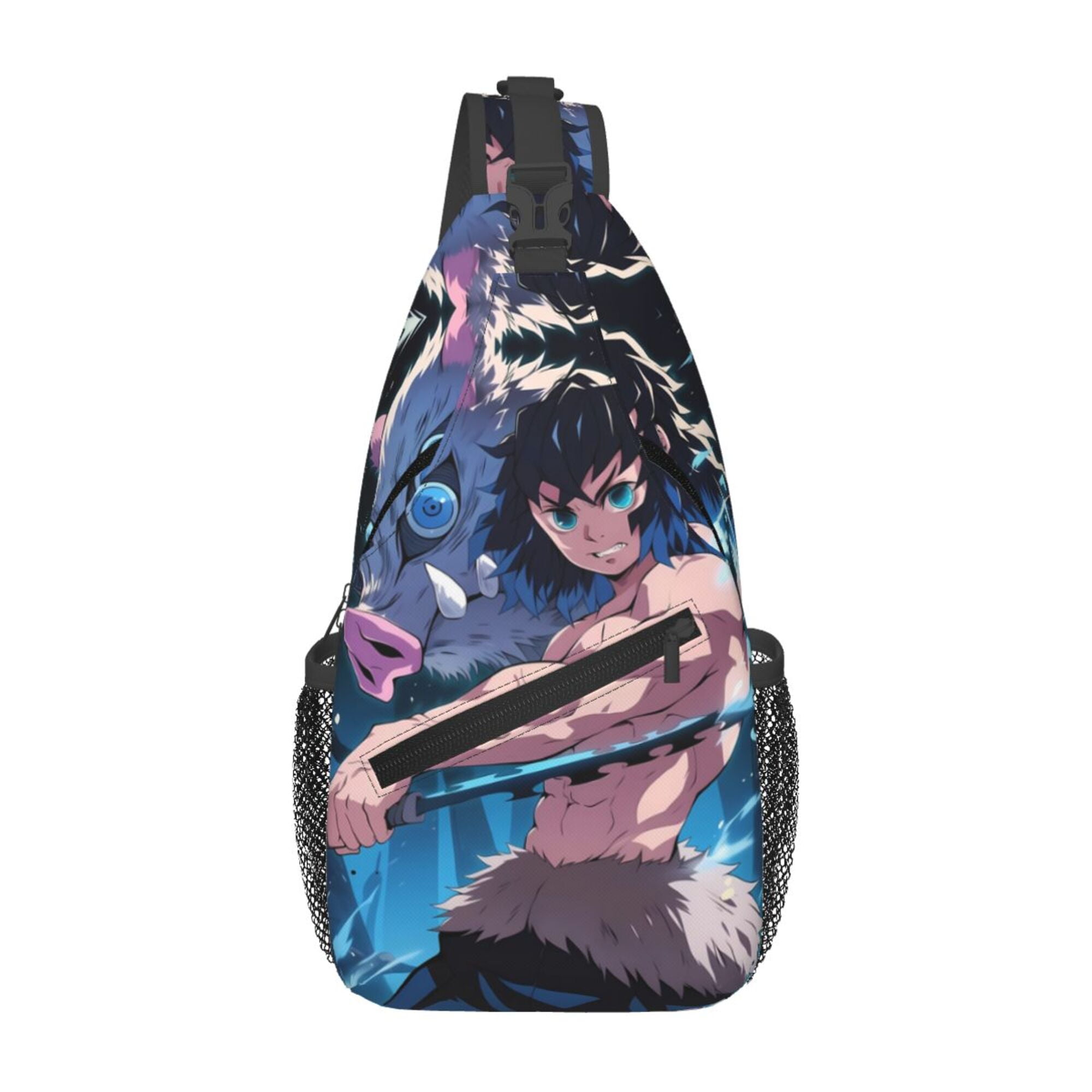 Demon Slayer Inosuke Hashibira Sling Bag Crossbody Sling Backpack Chest ...