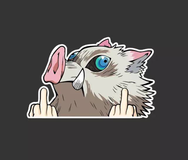 Demon Slayer Inosuke Hashibira Sticker Phone Decal Water Bottle ...