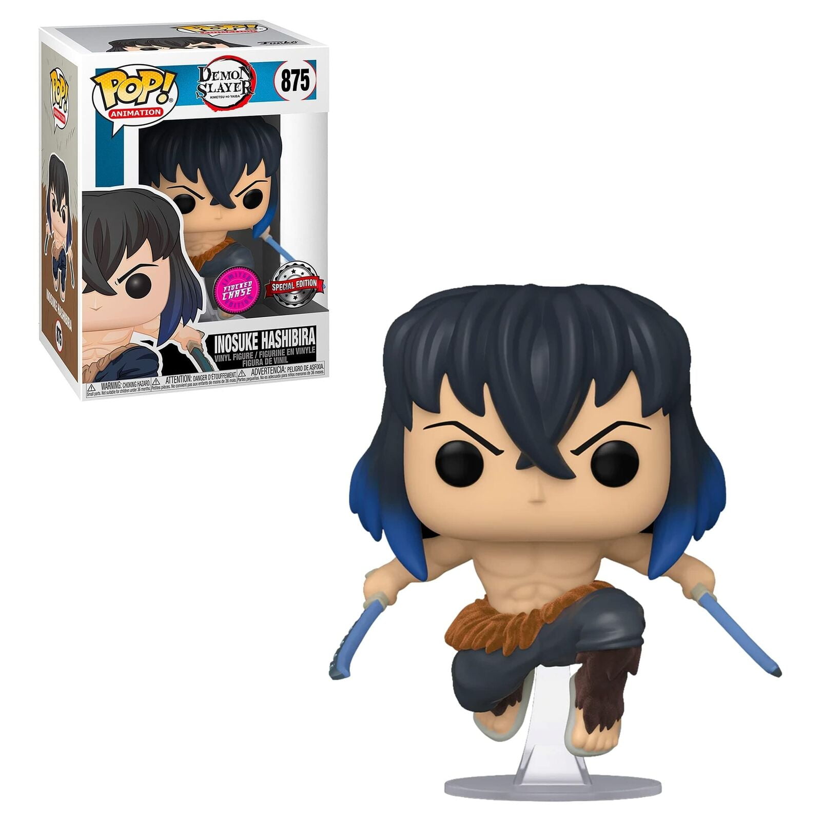 Demon Slayer Inosuke Hashibira Vinyl Figure Flocked Special Edition ...