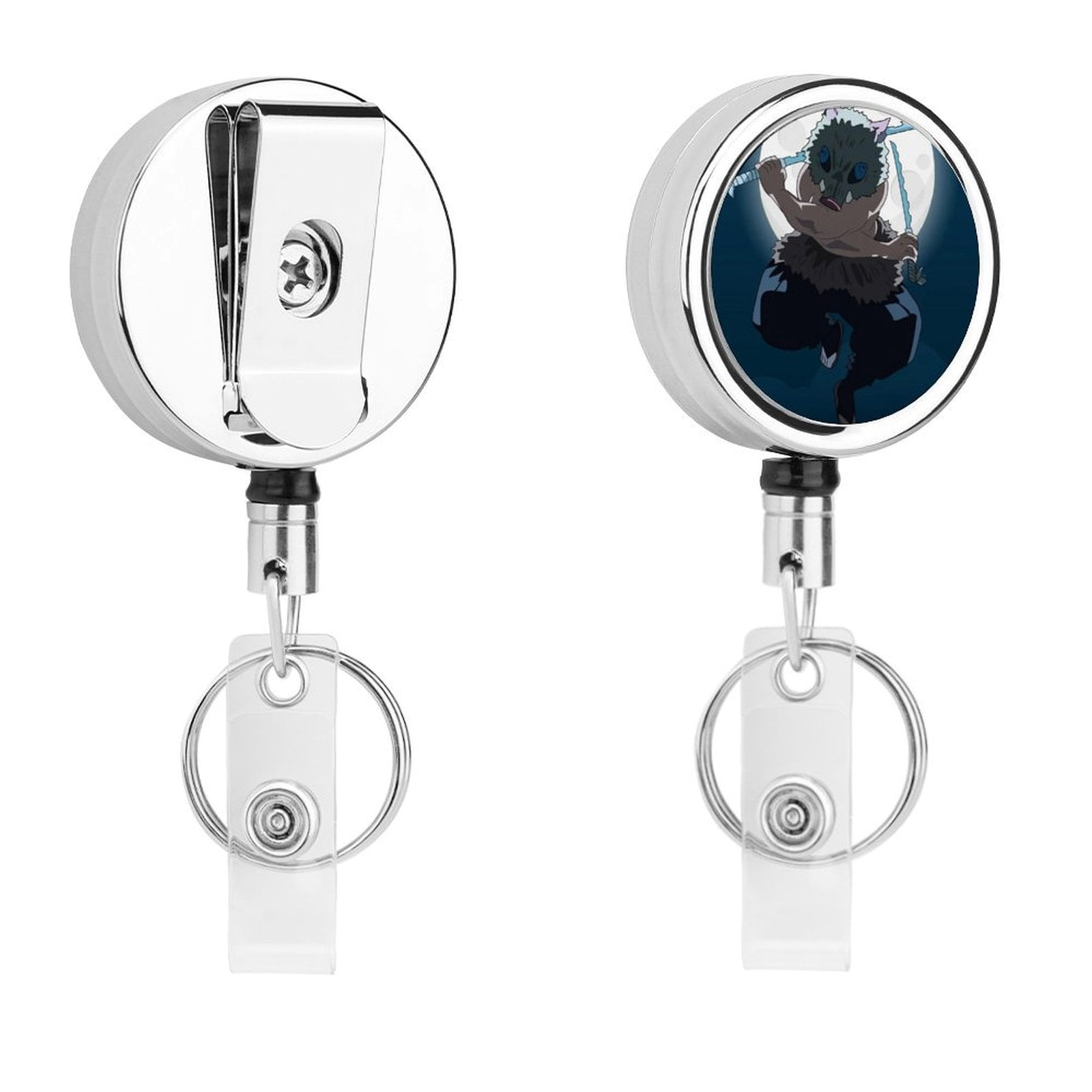 Demon Slayer Inosuke Retractable Badge Holder Reel Clip Heavy Duty ...
