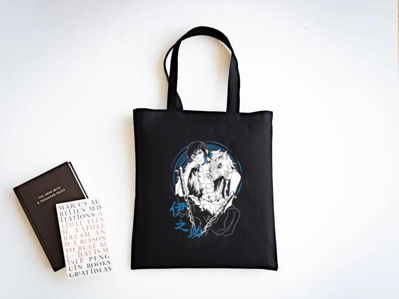 Demon Slayer Inosuke Yabai Anime TOTE BAGS - Walmart.com