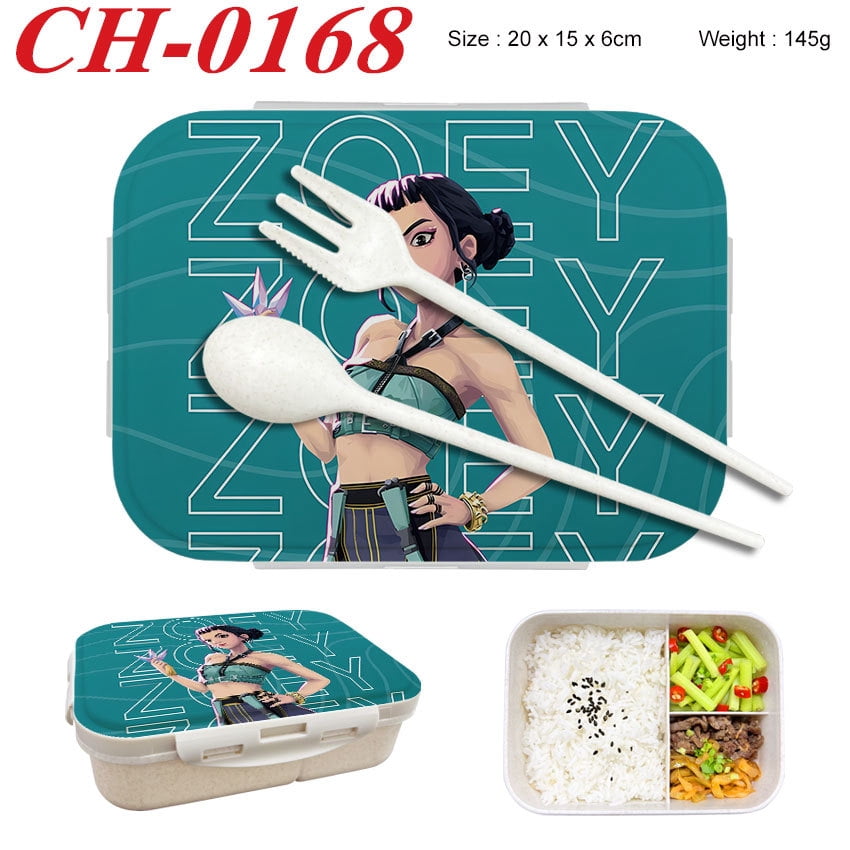 Demon Slayer Insulated Lunch Box Japanese Style Wheat Straw Lunch Box ...