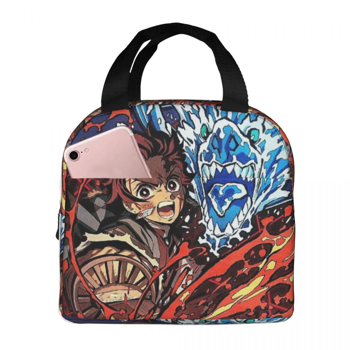Demon Slayer Insulated Lunch Box Reusable Thermal Cooler Lunch Bag Work ...