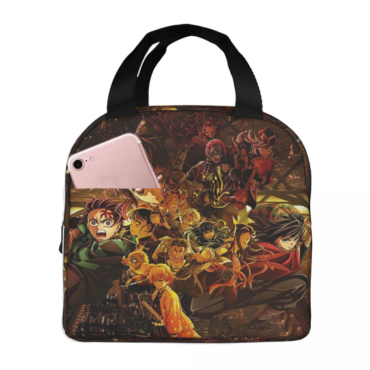 Demon Slayer Insulated Lunch Box Reusable Thermal Cooler Lunch Bag Work ...