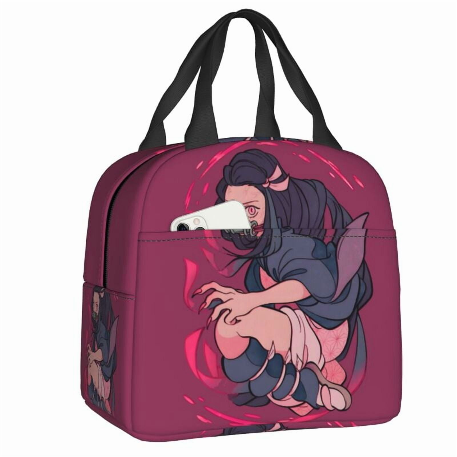 Demon Slayer Insulated Lunch Box Reusable Thermal Cooler Lunch Bag Work ...