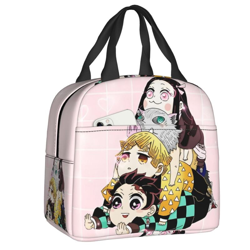 Demon Slayer Insulated Lunch Box Reusable Thermal Cooler Lunch Bag Work ...